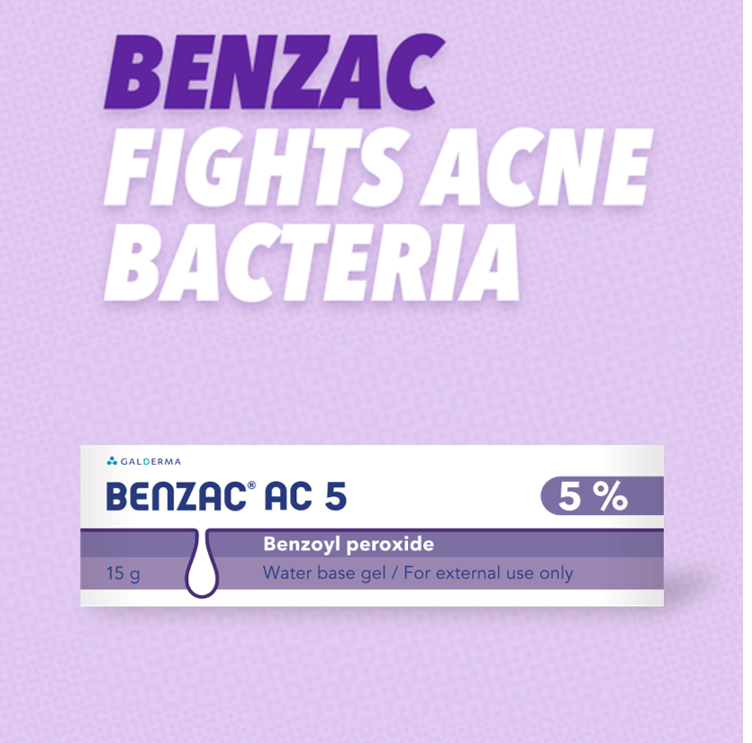 Benzac kills the bacteria that causes acne | Benzac